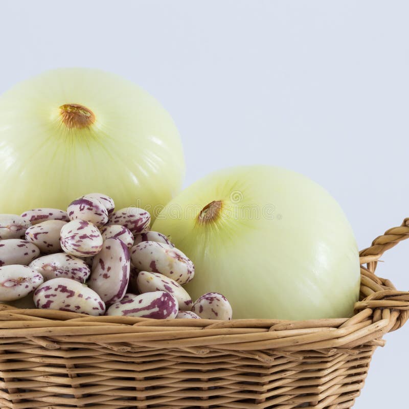 Onion and beans stock photo. Image of agriculture, bean - 45699058