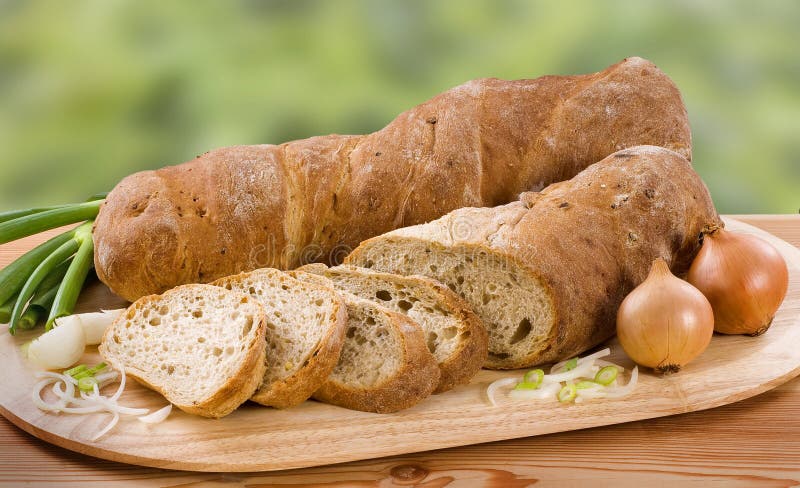 Onion bread stock photo. Image of board, foodstuff, grocery - 11555888