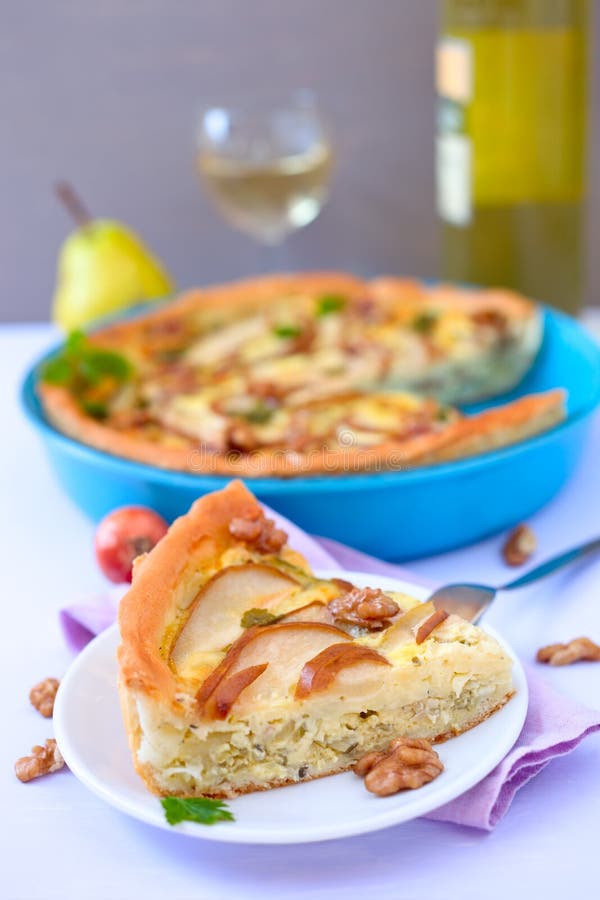 Onion cake stock photo. Image of lunch, sliced, piece - 163813188