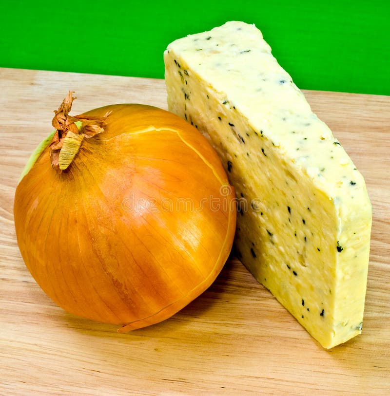 Onion Cheese And Whole Onion Stock Image - Image of food, wedge: 24124167
