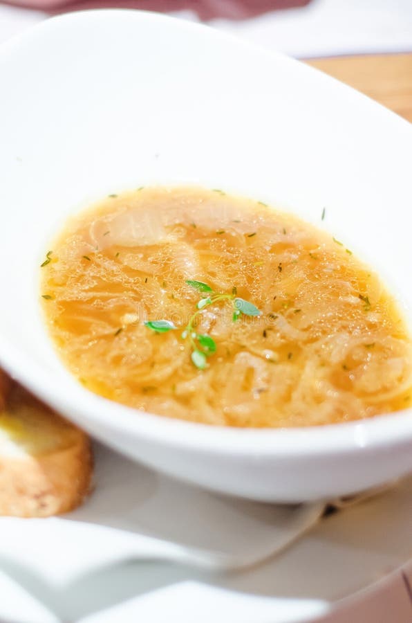 Onion and cider soup stock photo. Image of silver, onion - 34695516