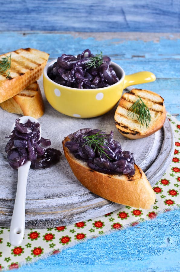 The onion confit stock photo. Image of bowl, french, marmalade - 55122070