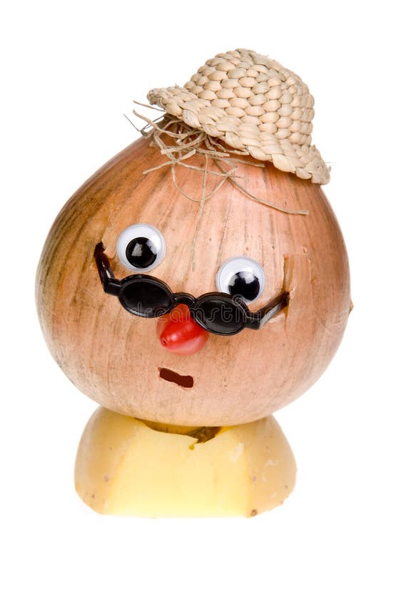 Onion face stock image. Image of vegetable, vegetables - 10556423