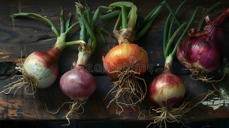 The Onion Family, Vegetables Stock Illustration - Illustration of ripe ...