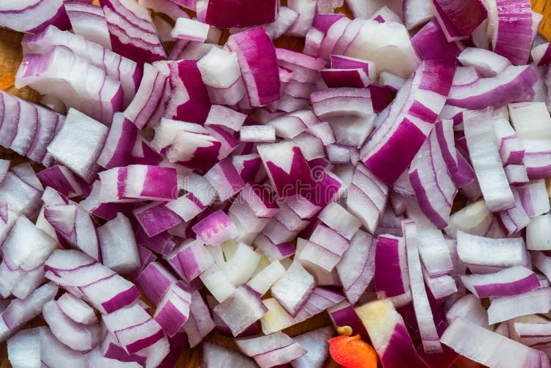 Onion Finely Cut. Ingredient for Cooking. Stock Image - Image of ...