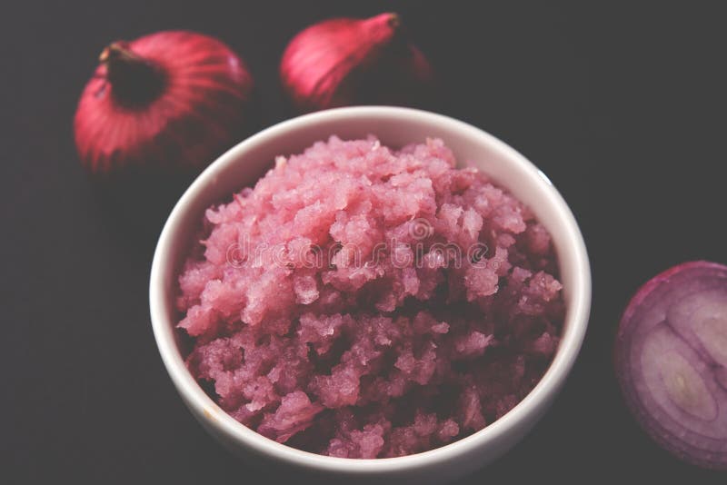 Onion Paste or Puree, Smashed Onion or Pyaj Puree. Selective Focus ...