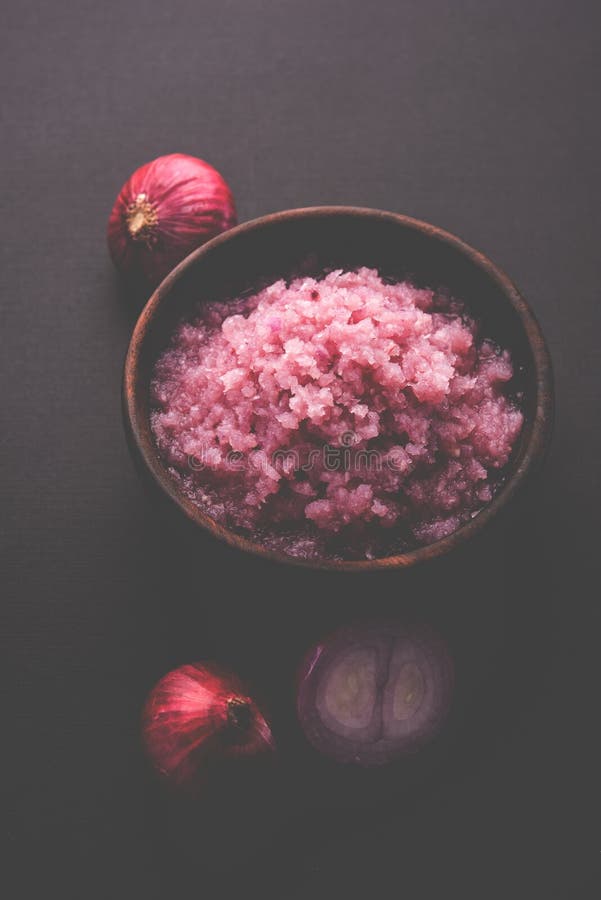 Onion Paste or Puree, Smashed Onion or Pyaj Puree. Selective Focus ...
