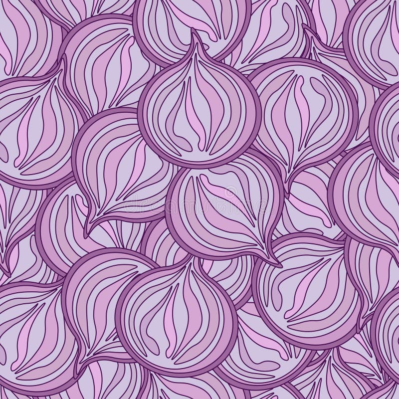 Abstract Vector Ornament. Seamless Simple Pattern of Purple Elements ...