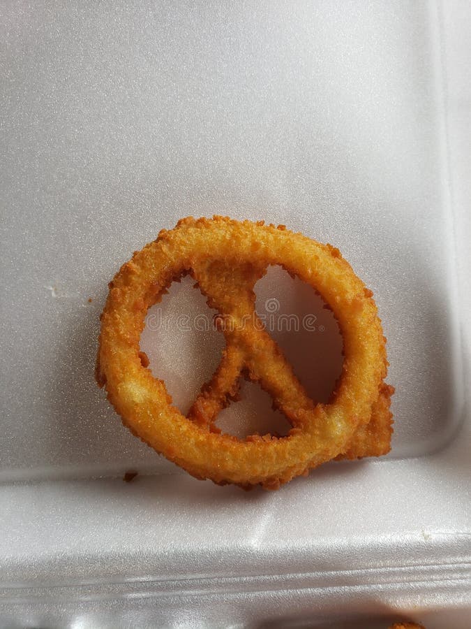 Onion ring peace sign stock photo. Image of peace, ring - 151972756