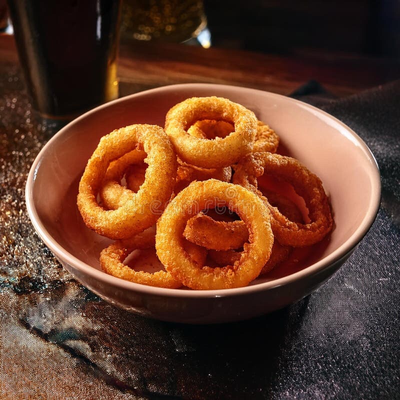 Onion Rings Food, AI Generated Stock Illustration - Illustration of ...