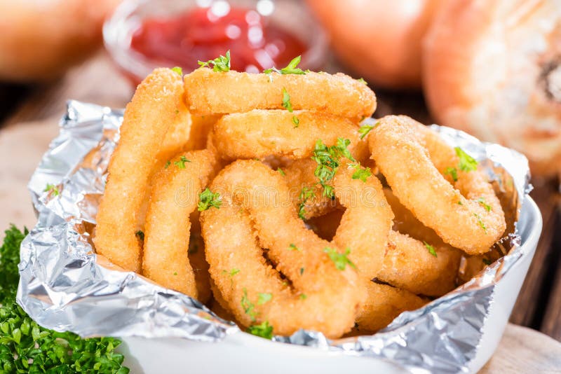 Onion Rings stock image. Image of onions, crispy, delicious - 44453271