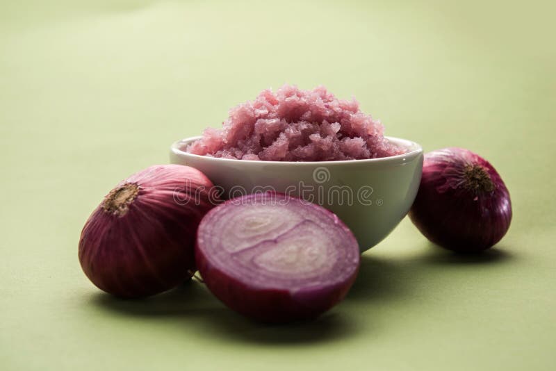 Onion Paste or Puree, Smashed Onion or Pyaj Puree. Selective Focus ...