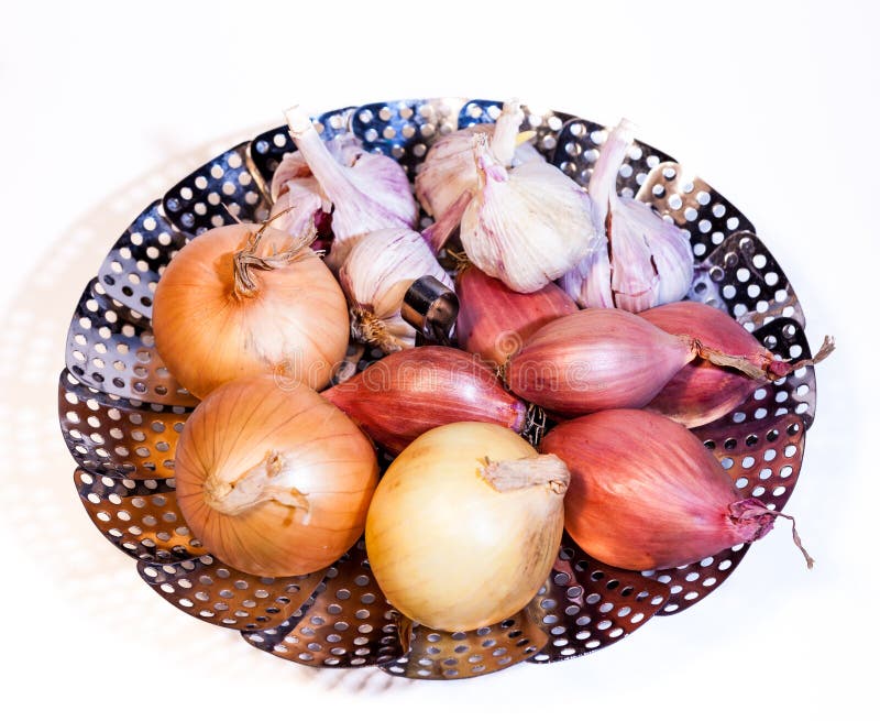 Onion, shallot, garlic stock photo. Image of onions, agriculture - 36269614