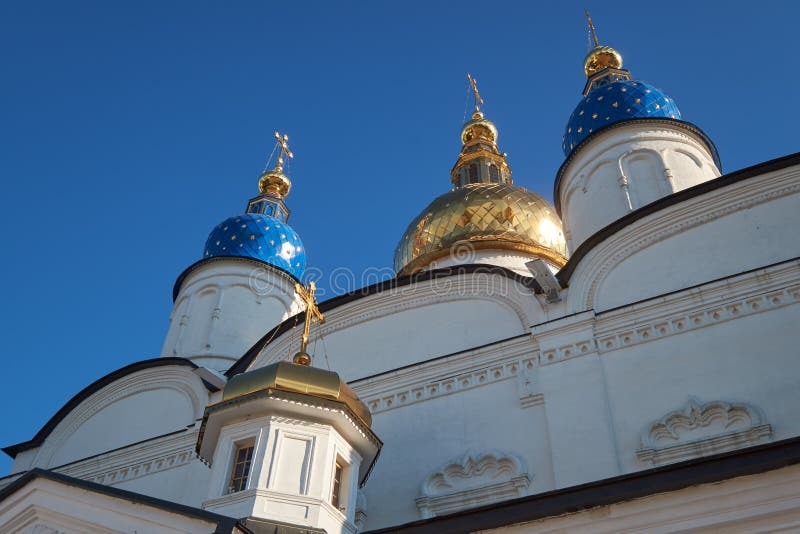 The Onion-shape Domes of St. Sophia-Assumption Cathedral of Tobolsk ... The Onion-shape Domes of St. Sophia-Assumption Cathedral of Tobolsk ...