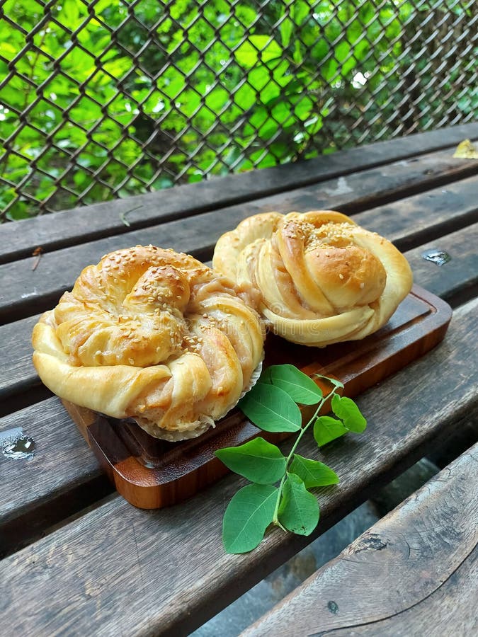 Onion Taro Bread Sweet and Delicious Stock Photo - Image of taro, plant ...