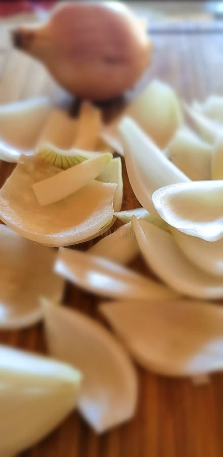 Onion to prepare recipe stock image. Image of slice - 165251815