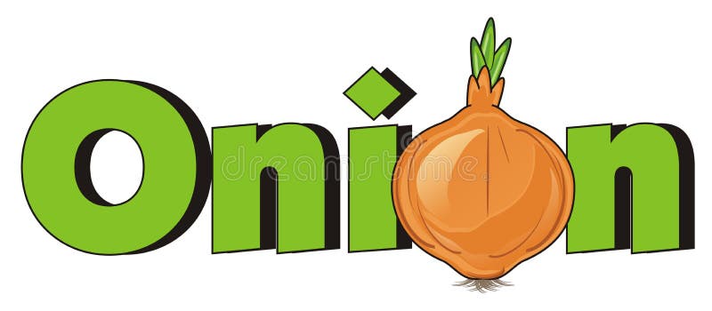 Onion and word stock illustration. Illustration of vitamin - 89789302