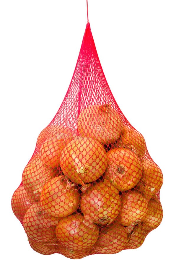 Onions in the Grid, Isolated on White Background. the Selected Path ...