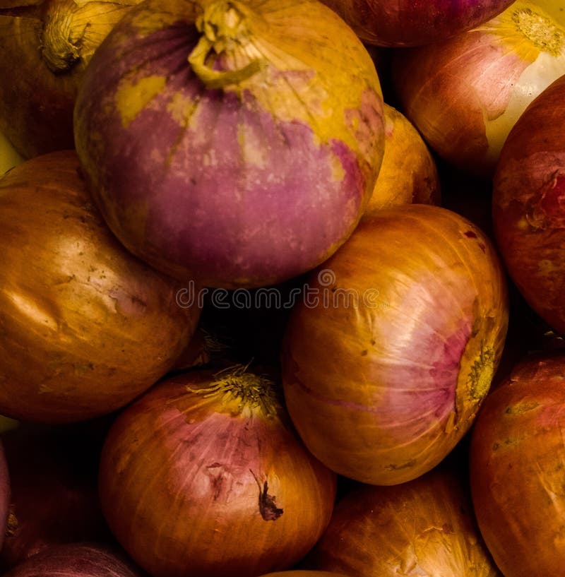 Onions in Local Street Vegetable Market Stock Photo - Image of ...