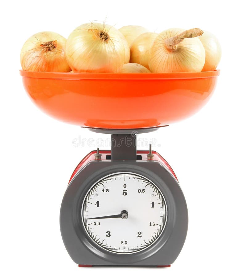 Onions on scales stock photo. Image of onion, fresh, kitchen - 44676528