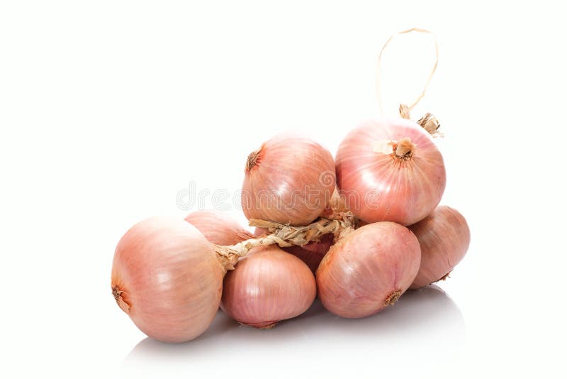 Onions Vegetable Bunch on White Stock Photo - Image of studio, isolated ...