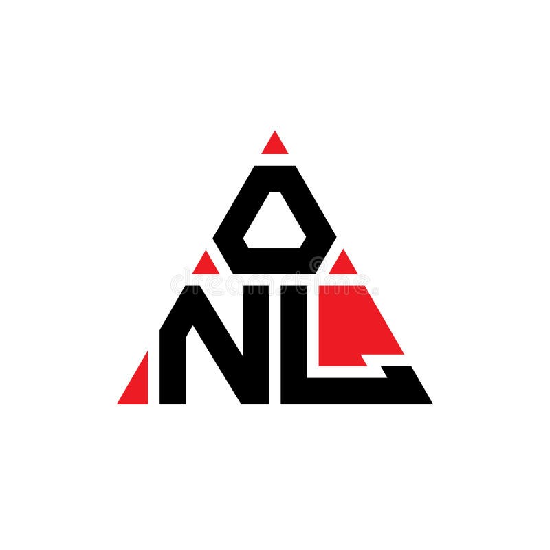 ONL Triangle Letter Logo Design with Triangle Shape. ONL Triangle Logo ...