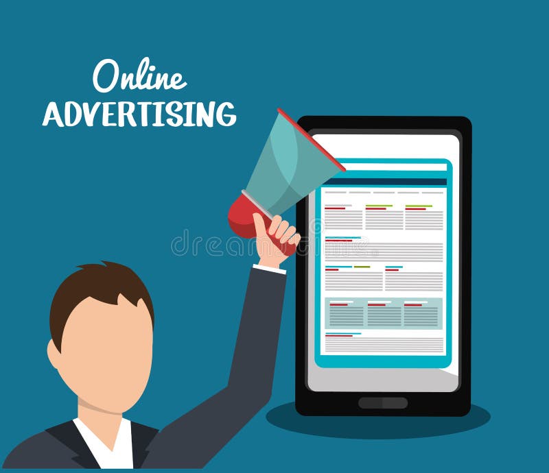 Online Advertising Design Stock Illustrations – 258,906 Online ...