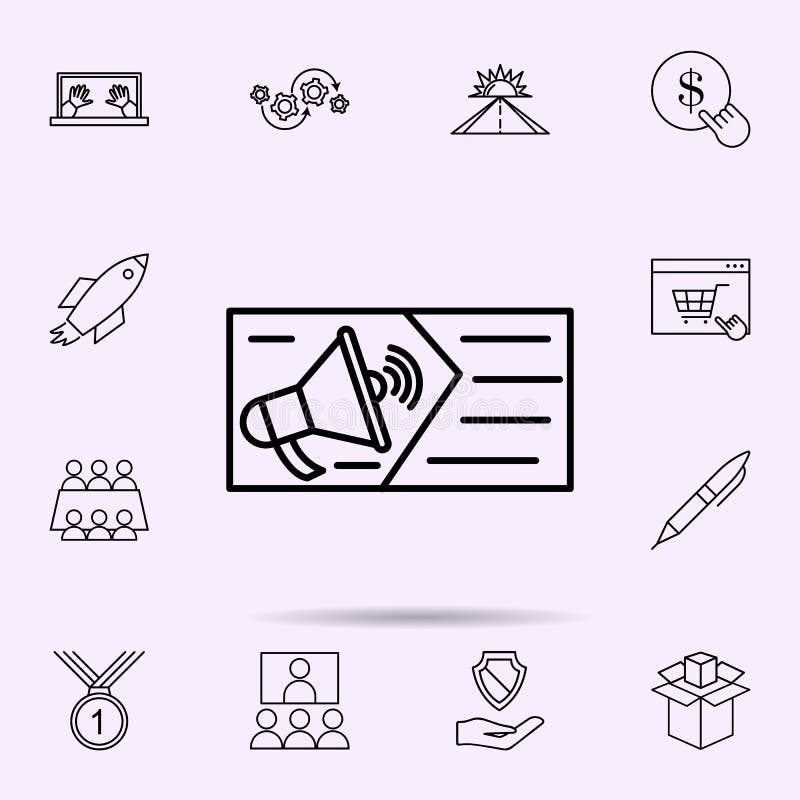 Online Advertising Icon. Universal Set of Web Mix for Website Design ...