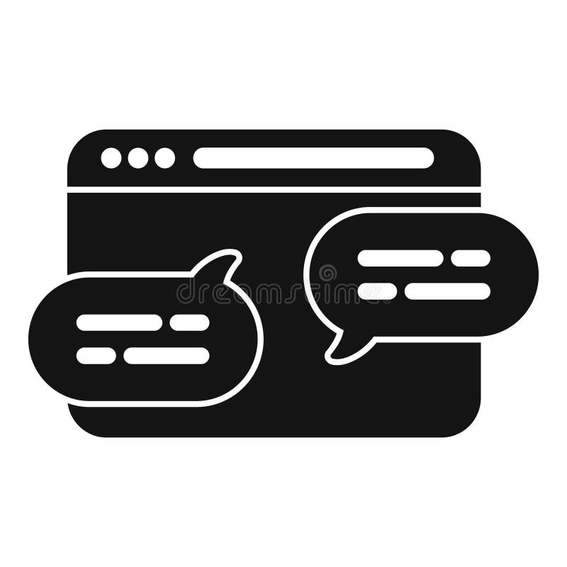 Online Agent Help Icon Simple Vector. Support Chat App Stock Vector ...