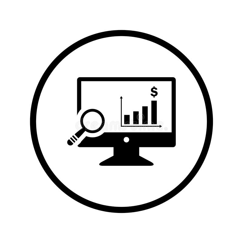 Online Analysis, Marketing Analytics, Data Analysis Icon. Black Vector ...
