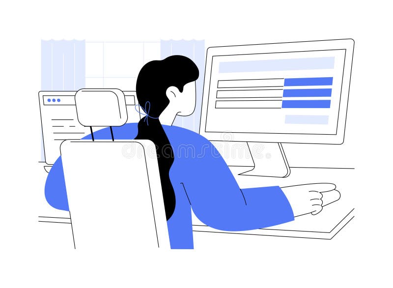 Online Application Isolated Cartoon Vector Illustrations. Stock Vector ...