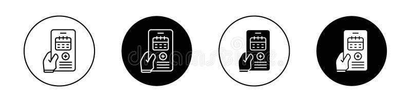 Online appointment icon stock vector. Illustration of healthcare ...