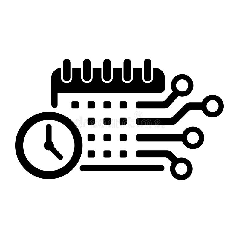 Online Appointment ( Online Scheduling ) Vector Icon Illustration Stock ...