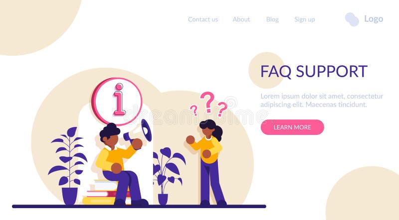 Faq Section Stock Illustrations – 248 Faq Section Stock Illustrations ...