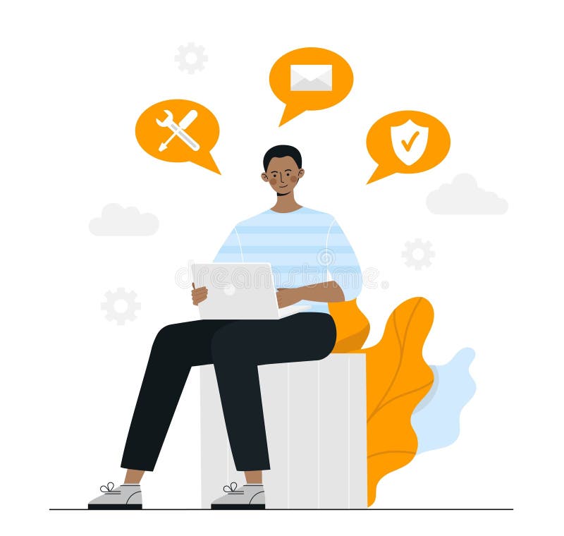 Laptop Corrects Errors Stock Illustrations – 11 Laptop Corrects Errors ...