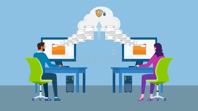 Online Backup Storage and Cloud Synchronisation Service Concept with ...