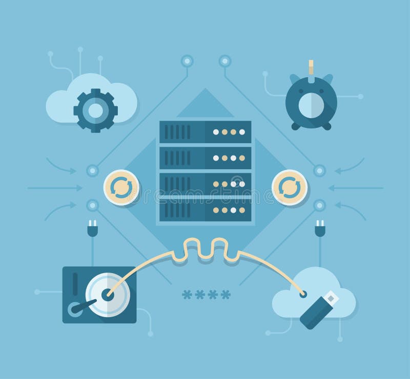 Cloud Computing Doodle Illustrations Stock Vector - Illustration of network, computer: 85427461