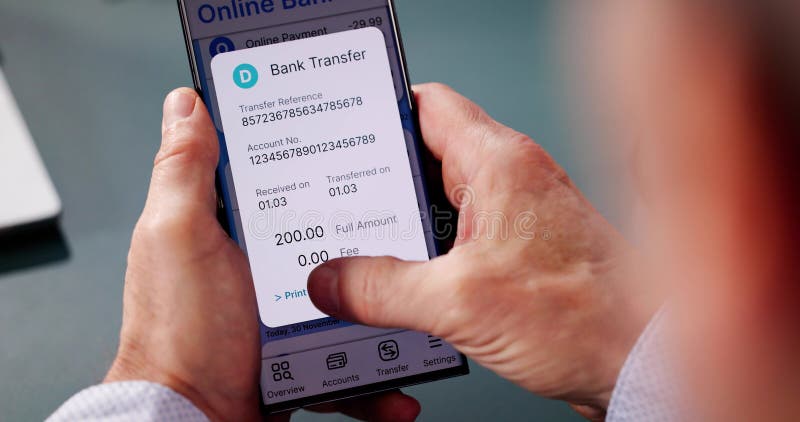 Online Bank Ecommerce Money Transfer 2 Factor Stock Image - Image of ...