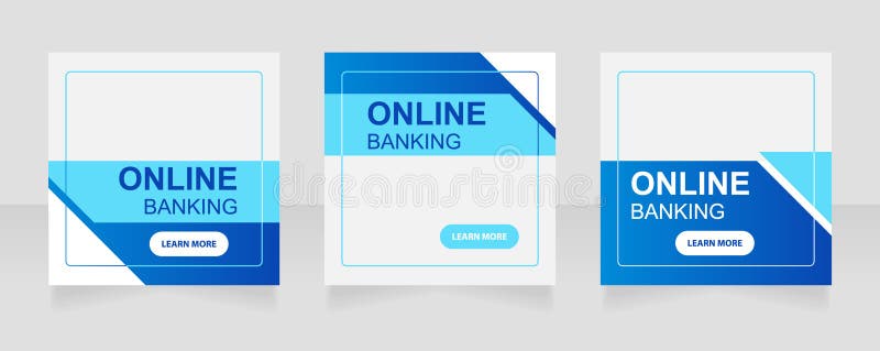 Online Banking Customer Program Web Banner Design Template Stock Vector ...