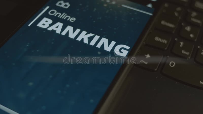 Online Banking Inscription on Smartphone. Designer Making an ...