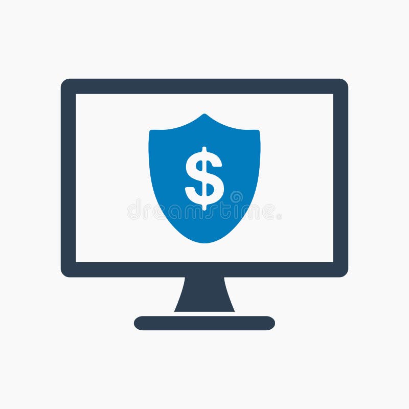 Online Banking Security Icon. Stock Vector - Illustration of design ...