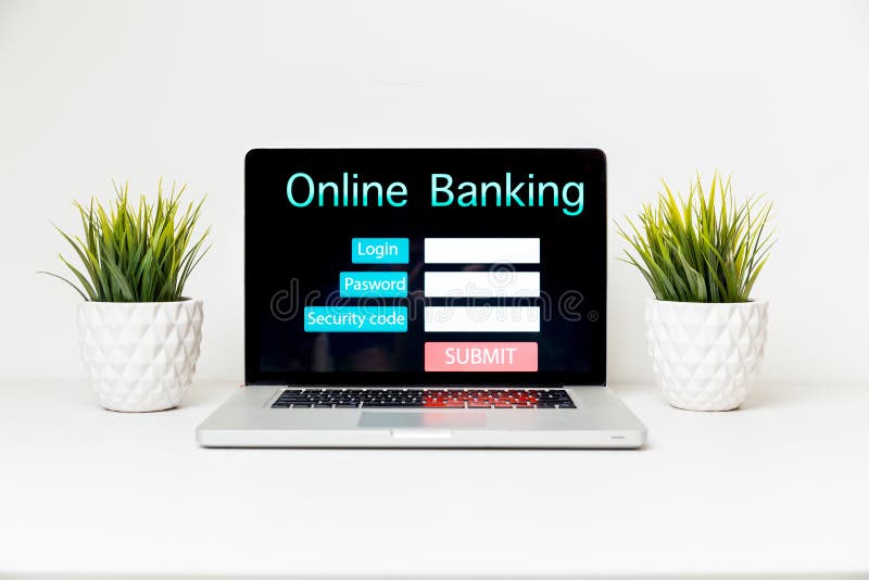 Online Banking Technology Ecommerce Commercial Concept Stock Image ...