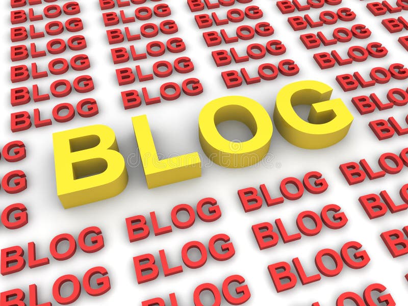 Blog Concept Cloud Chart Print Document Illustration. Stock ...