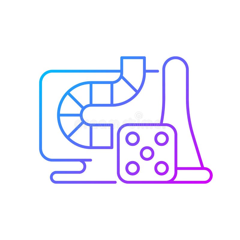 Online Board Games Gradient Linear Vector Icon Stock Vector ...