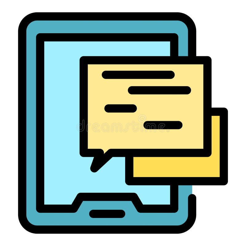 Online Book Chat Icon Vector Flat Stock Vector - Illustration of ...