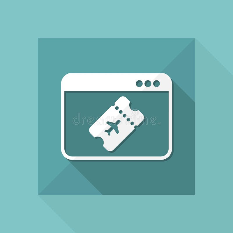 Online Booking - Vector Icon for Computer Website or Application Stock ...