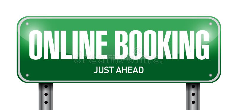 Online Booking Flat Illustration Stock Vector - Illustration of month ...