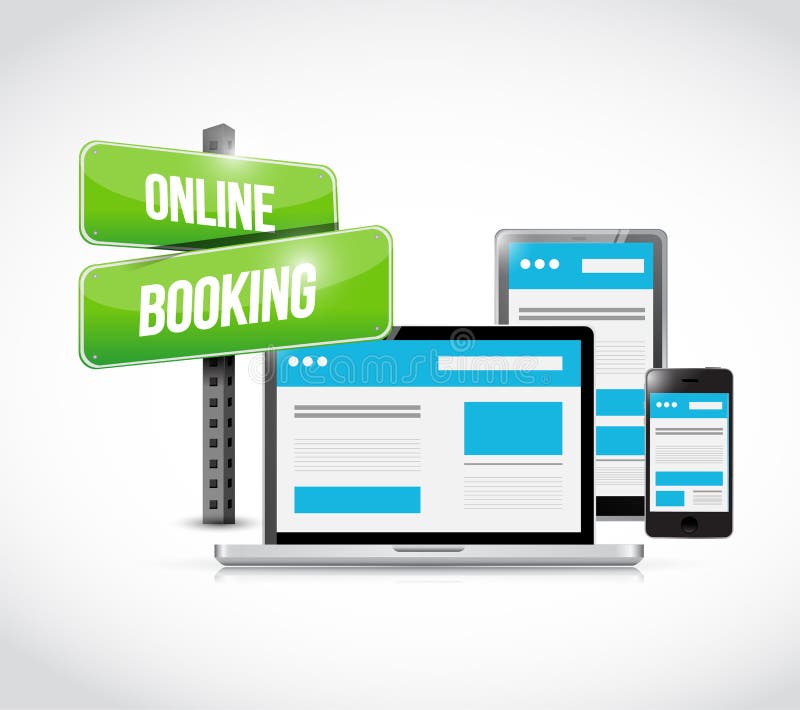 Flight booking online stock illustration. Illustration of flight - 41099872