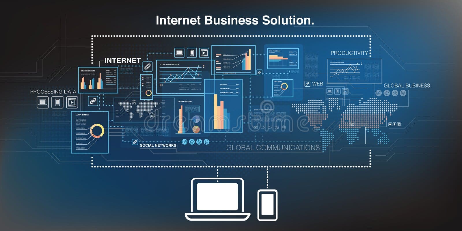IT & C Illustrations & Vectors