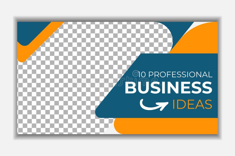 Online Business Ideas Video Thumbnail. Creative Youtube Template Design ...